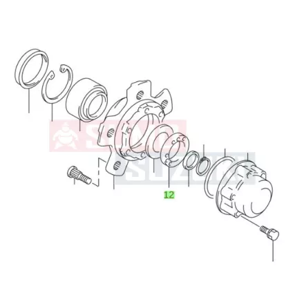 Suzuki Jimny Front Hub Wheel Bearing Nut (Original Sgp) 4346