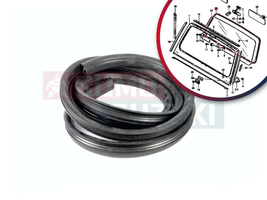 Suzuki LJ80 Front Windshield Weatherstrip 79711-73161 - Sumo