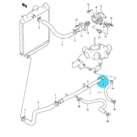 Suzuki vízcső tömítőgyűrű, O gyűrű 09280-28008-SSE - Sumo Su